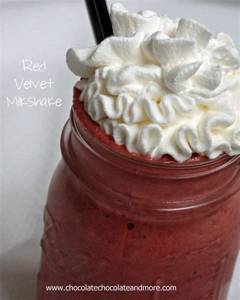 Red Velvet Milkshake Recipe Milkshake Recipes Yummy Drinks