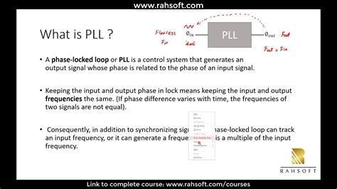 Introduction To Phased Lock Loop Pll Tutorial A System Approach Phase