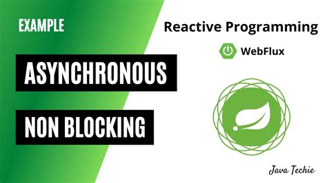 spring boot webflux asynchronous and non blocking reactive