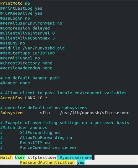 how to setup sftp client server ubuntu aws step by step