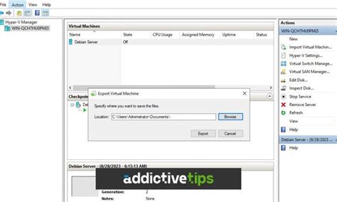 Backup Hyper V Vms On Windows Server Addictive Tips Guide