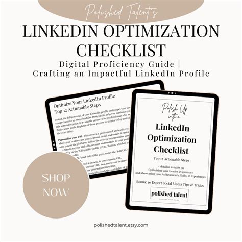 Linkedin Profile Optimization Checklist Linkedin Howtoguide Linkedin