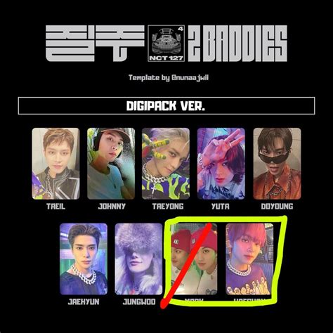 Wts Wtt Nct 127 2 Baddies Digipack Digipack Kr Ver Taeil Jungwoo