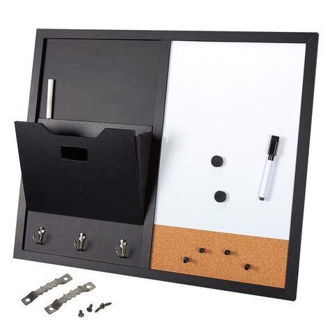 Message Center Bulletin Board Magnetic Combination Message Board Wall