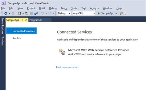 add wcf web service reference core microsoft docs