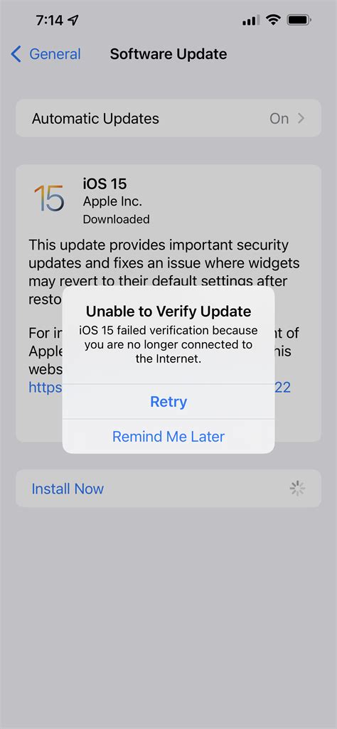 ios 15 security update notification for i… apple community