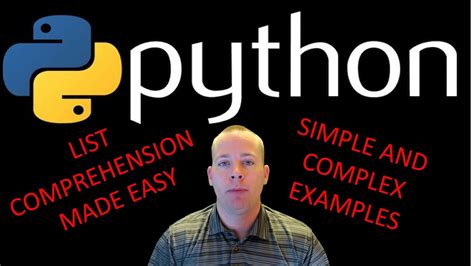 python list comprehension made easy youtube