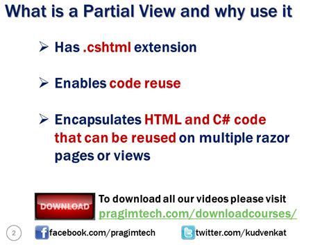 sql server and c video tutorial partial views in