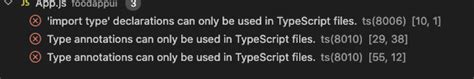 typescript error ts 8006 ts 8010 when build react native
