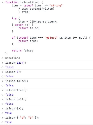 check if string is in json format