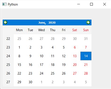 pyqt5 qcalendarwidget setting fixed size geeksforgeeks