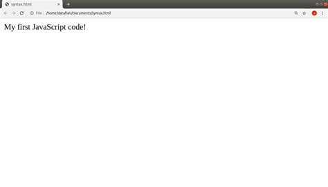 javascript syntax where javascript code takes birth dataflair
