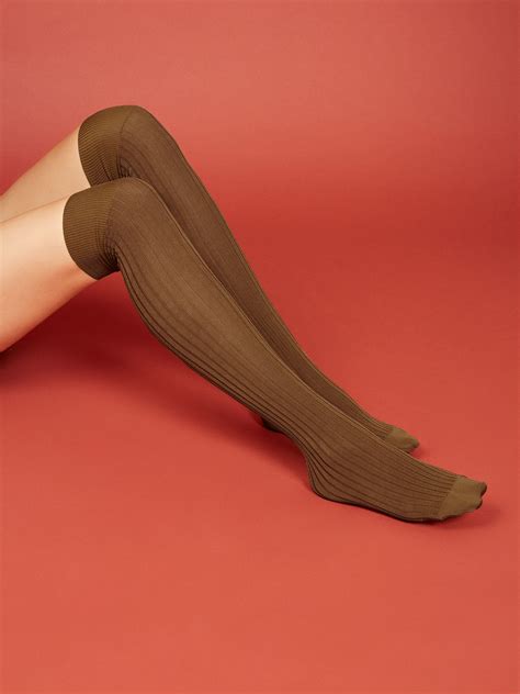 Swedish Stockings Ella Rib Over Knee Reformation