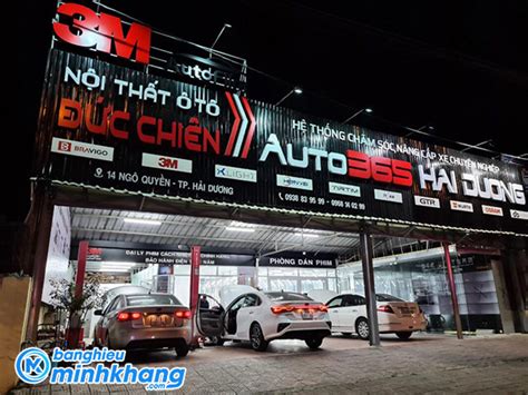 15 Mẫu Bảng Hiệu Gara Ô Tô Chăm Sóc Xe Đẹp Sang Trọng Bảng Hiệu