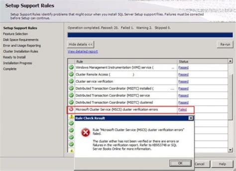 sql server clustered instance online error sql server network