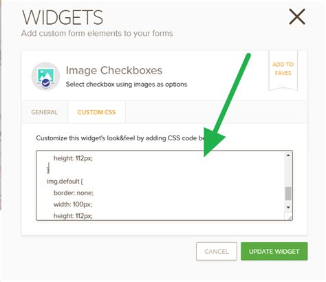 image checkbox remove the border around the image