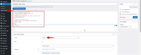 how to disable right click in wordpress