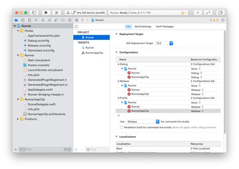 adding an ios app clip target flutter