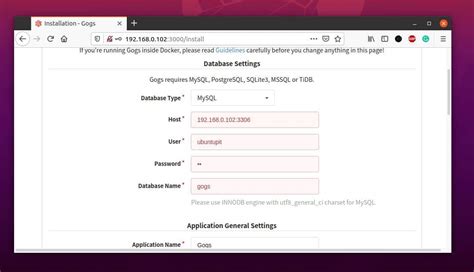 how to install and configure gogs git service on ubuntu linux