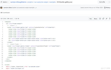 vue中使用vue awesome swiper插件实现缩略图控制轮播图效果（填坑） 51cto博客 vue awesome swiper 文档