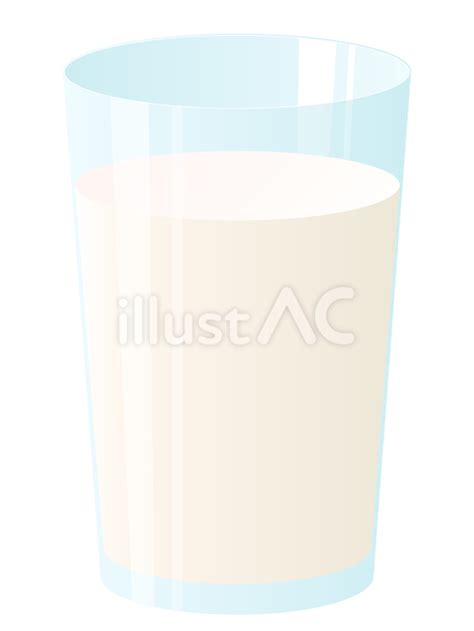 コップに入った牛乳のイラスト素材イラスト No 23960648｜無料イラスト・フリー素材なら「イラストac」