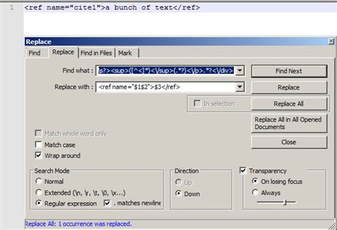 regex converting html to wikitext using regular expressions stack