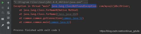 [已解决]jdbc连接报错 java lang classnotfoundexception astronaut 001的博客 csdn博客