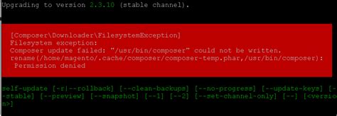 [solved] composer downloader filesystemexception filesystem exception