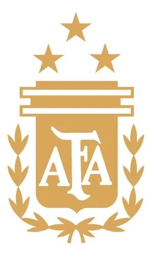 Calco Afa Escudo Seleccion Argentina Tres Estrellas Vinilo 1 025