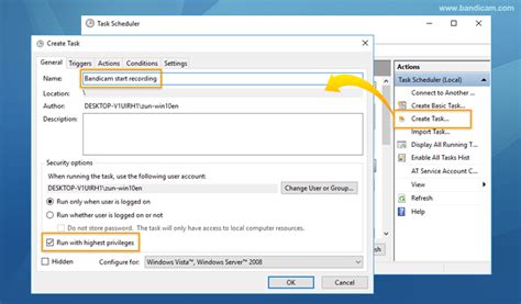 how to start recording automatically with windows task