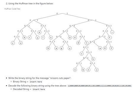 solved 2 using the huffman tree in the figure below huf