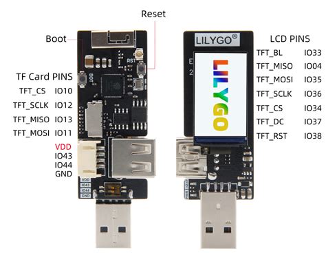 t dongle esp32 s2 wifi development board comes with two usb otg ports