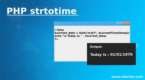 php strtotime guide to how does php strtotime works with examples