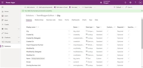 what is table in microsoft dataverse
