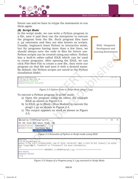ncert book for class 11 informatics practices chapter 3 brief