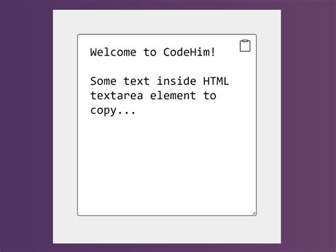textarea copy to clipboard button — codehim