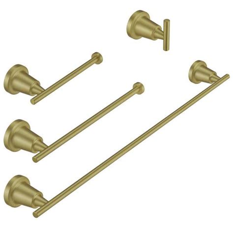 Bwe 4 Piece Bath Hardware Set With Towel Bar Towel Hook And Toilet