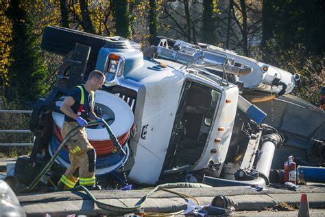 Driver Of Flipped Vacuum Truck Ticketed For Unsafe Driving North