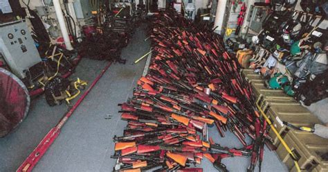 Arms Seized Off Coast Of Yemen Appear To Have Been Made In Iran The