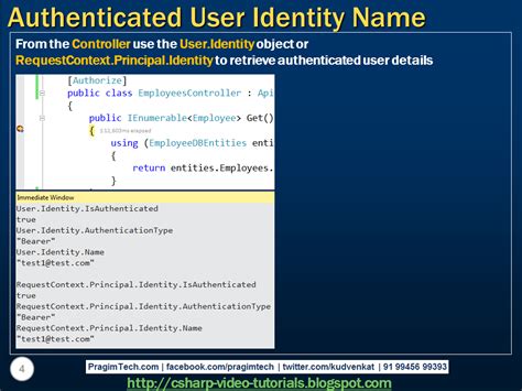 sql server and c video tutorial how to get authenticated user