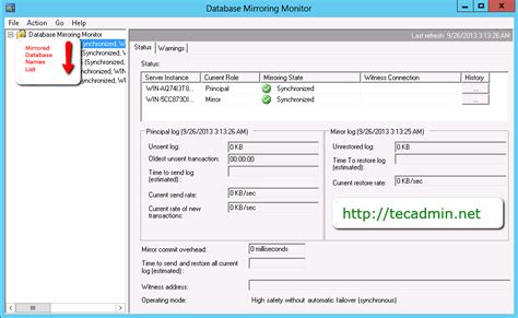 setup database mirroring in sql server 2012 with certificates
