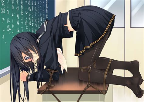 Murakami Suigun F Ism Highres 1girl All Fours Bdsm Black Hair