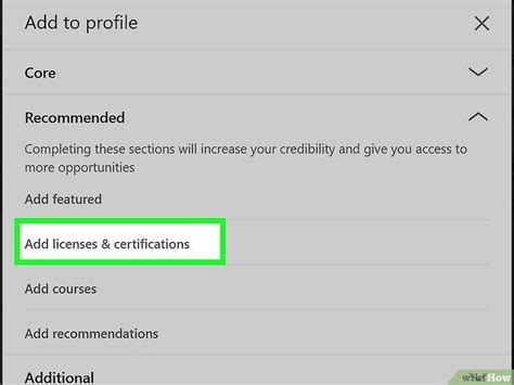 How To Add A Certificate And Licenses To Your Linkedin Profile