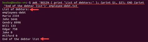 awk command in linux with examples {statements patterns and variables}