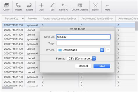 database azure table storage export data to flat or xml file for sql