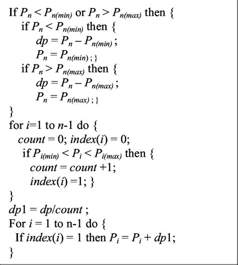 pseudo code for adjusting generators output download scientific diagram
