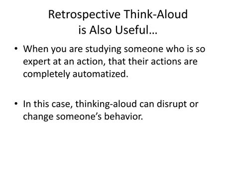 Ppt Think Aloud Protocols Powerpoint Presentation Free Download Id