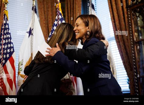 Us Vice President Kamala Harris Embraces Shefali Razdan Duggal Us