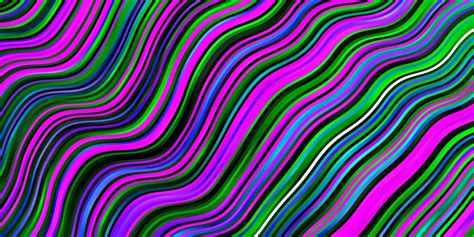 Light Pink Green Vector Pattern With Wry Lines 7692537 Vector Art At
