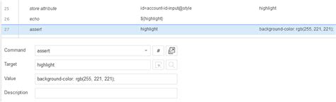 how do i assert a specific element attribute value with selenium ide
